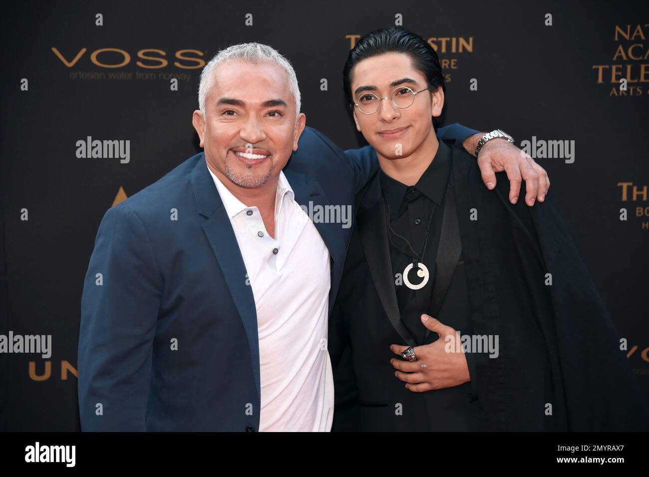 Cesar Millan, left, and Calvin Millan arrive at the Daytime Creative ...