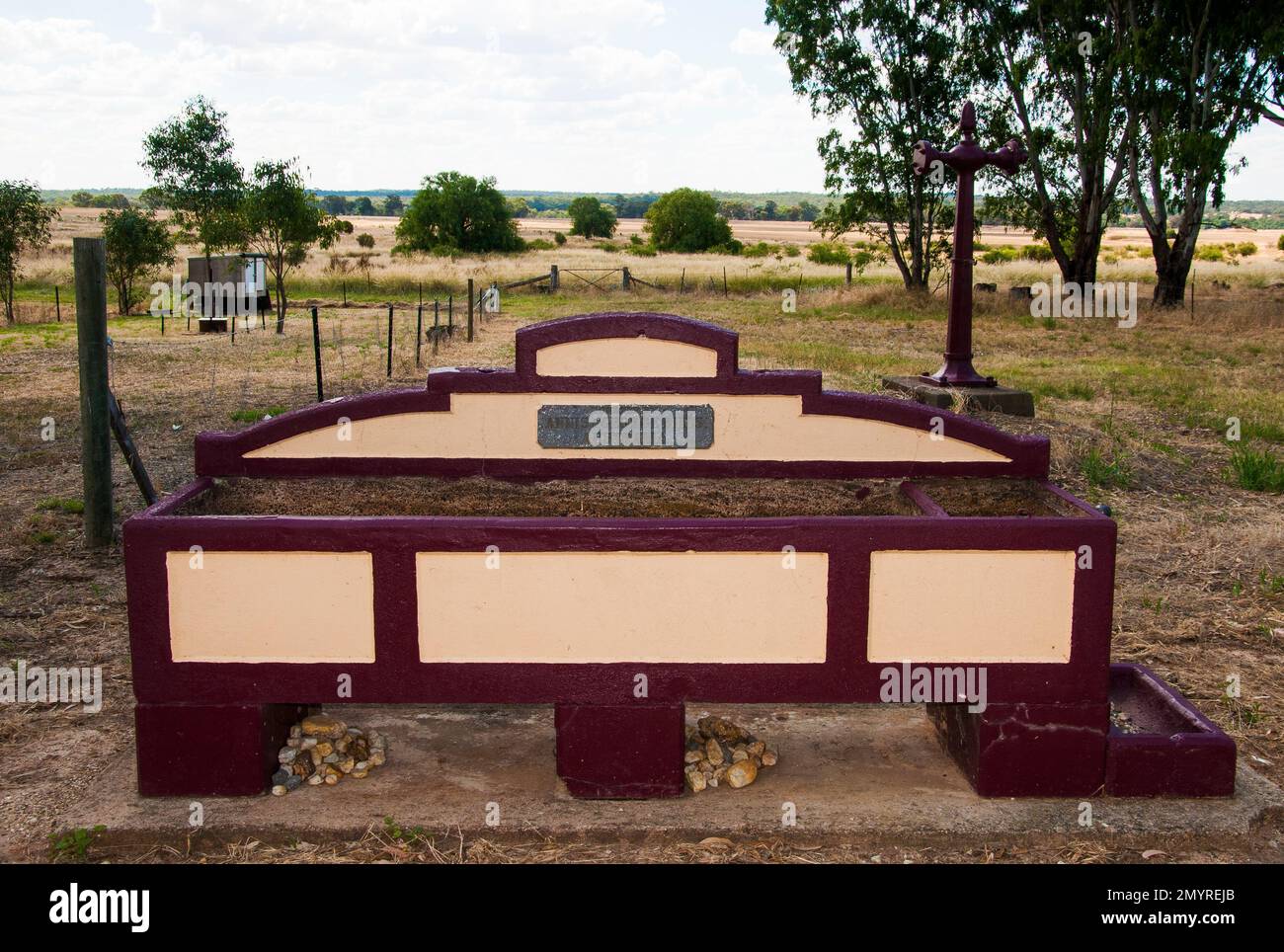 Horse trough at Majorca, near Maryborough, Victoria, Australia Stock ...