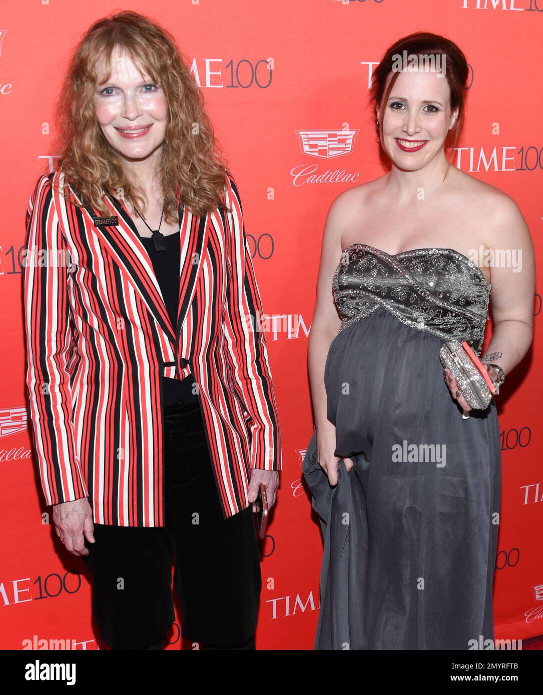 Actress Mia Farrow and daughter Dylan Farrow attend the TIME 100 Gala ...