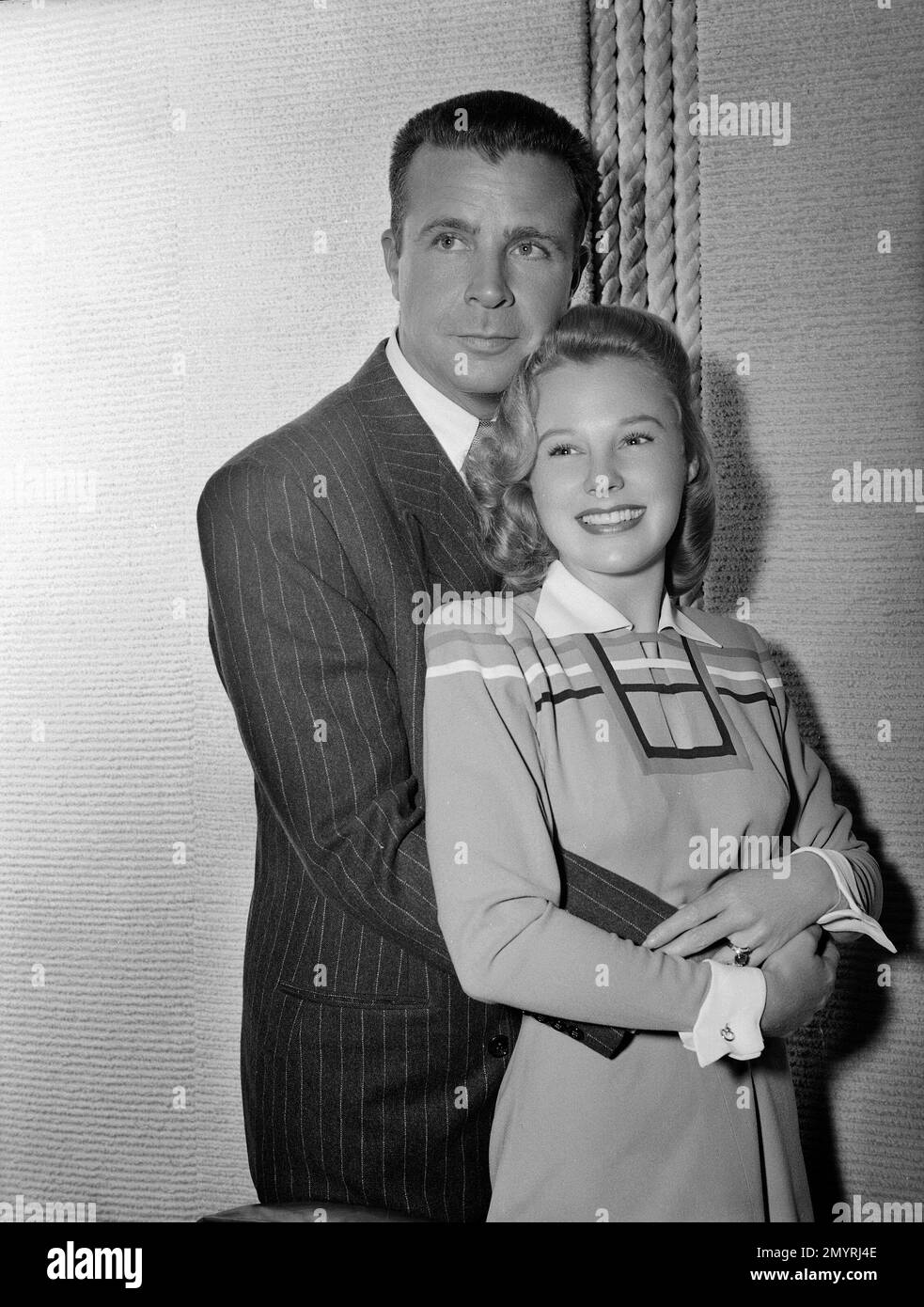 June Allyson, MGM actress and Dick Powell, actor, announced their ...