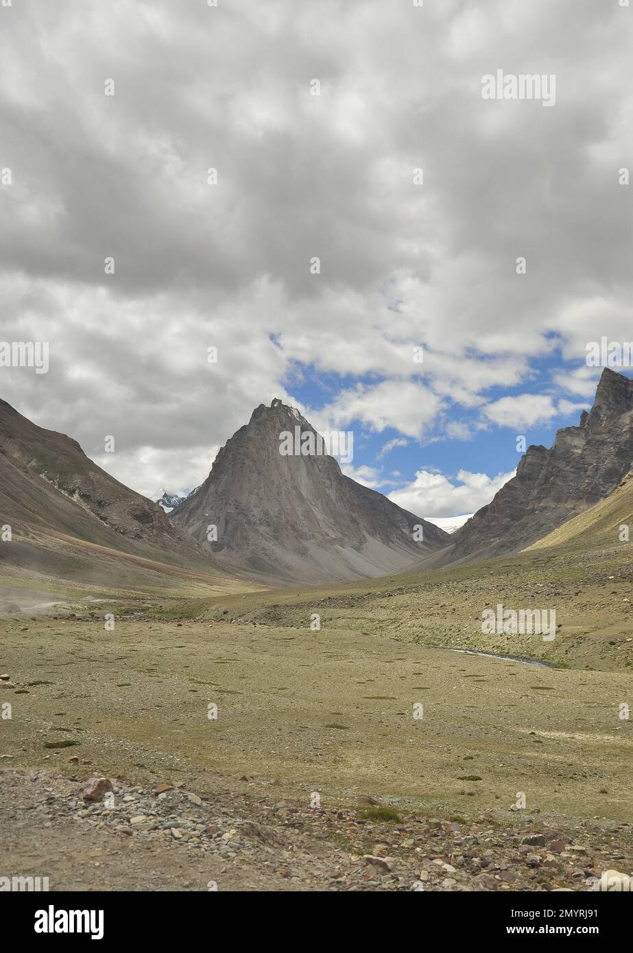 Mount Gumbok Rangan (Gonbo Rangjon). A Tibetan Buddhist sacred mountain ...