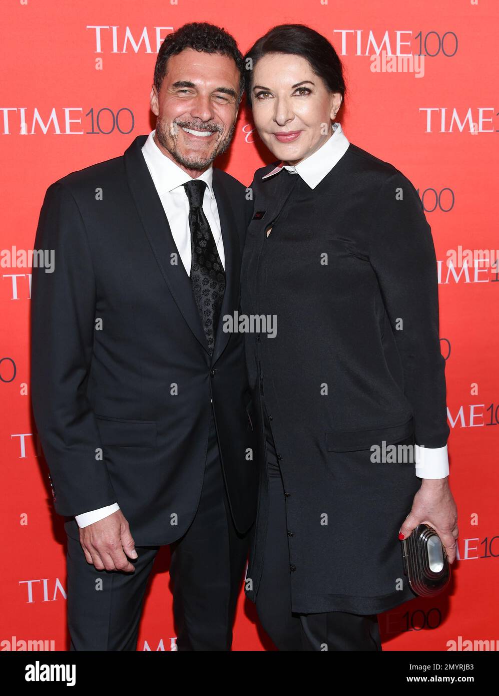 Hotelier André Balazs and artist Marina Abramovic attend the TIME 100 ...