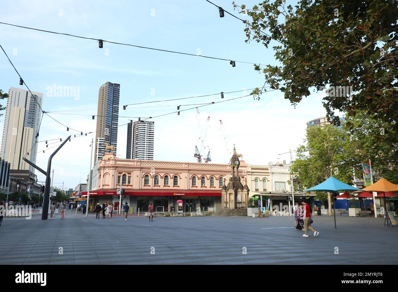 Centenary Square on Church Street, Parramatta Stock Photo - Alamy