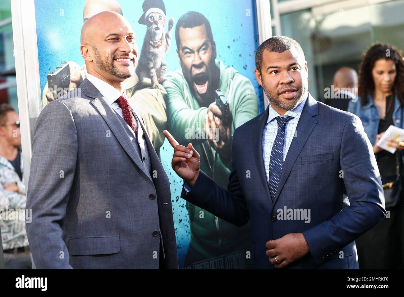 Keegan-Michael Key, left, and Jordan Peele attend the LA Premiere of ...