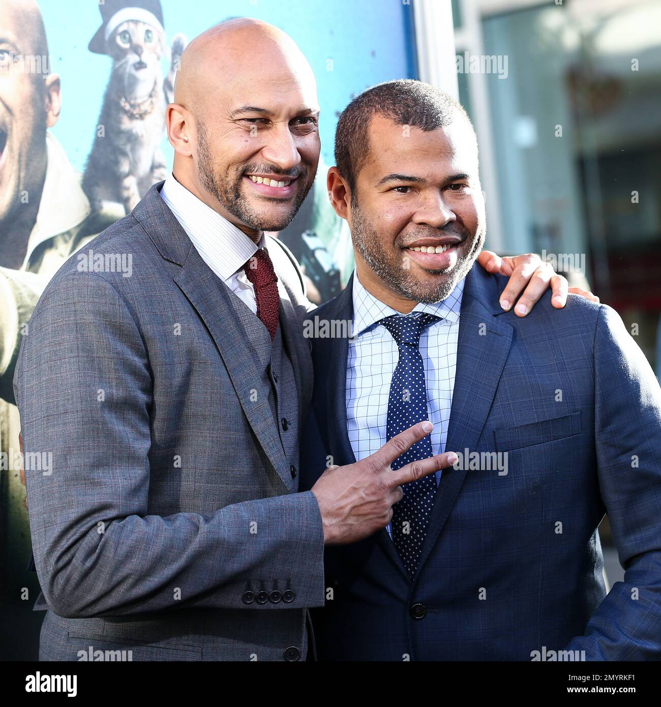 Keegan-Michael Key, left, and Jordan Peele attend the LA Premiere of ...