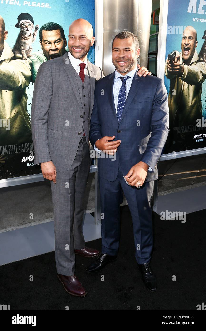 Keegan-Michael Key, left, and Jordan Peele attend the LA Premiere of ...