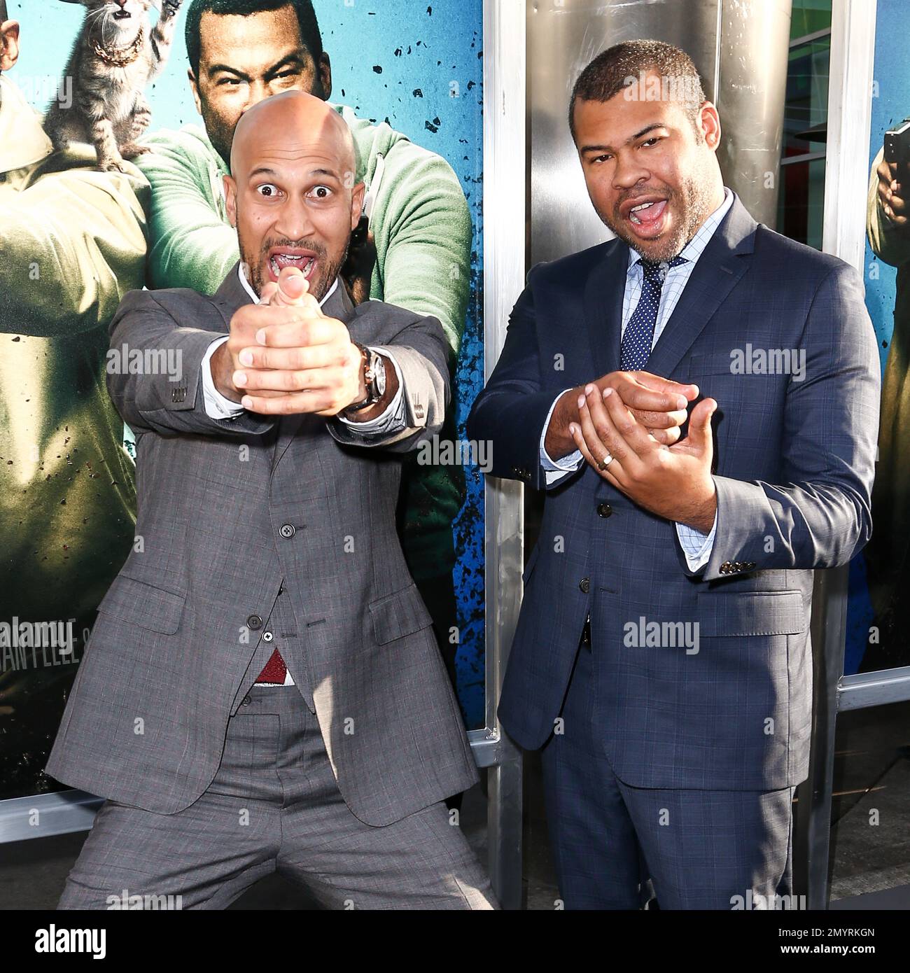 Keegan-Michael Key, left, and Jordan Peele attend the LA Premiere of ...