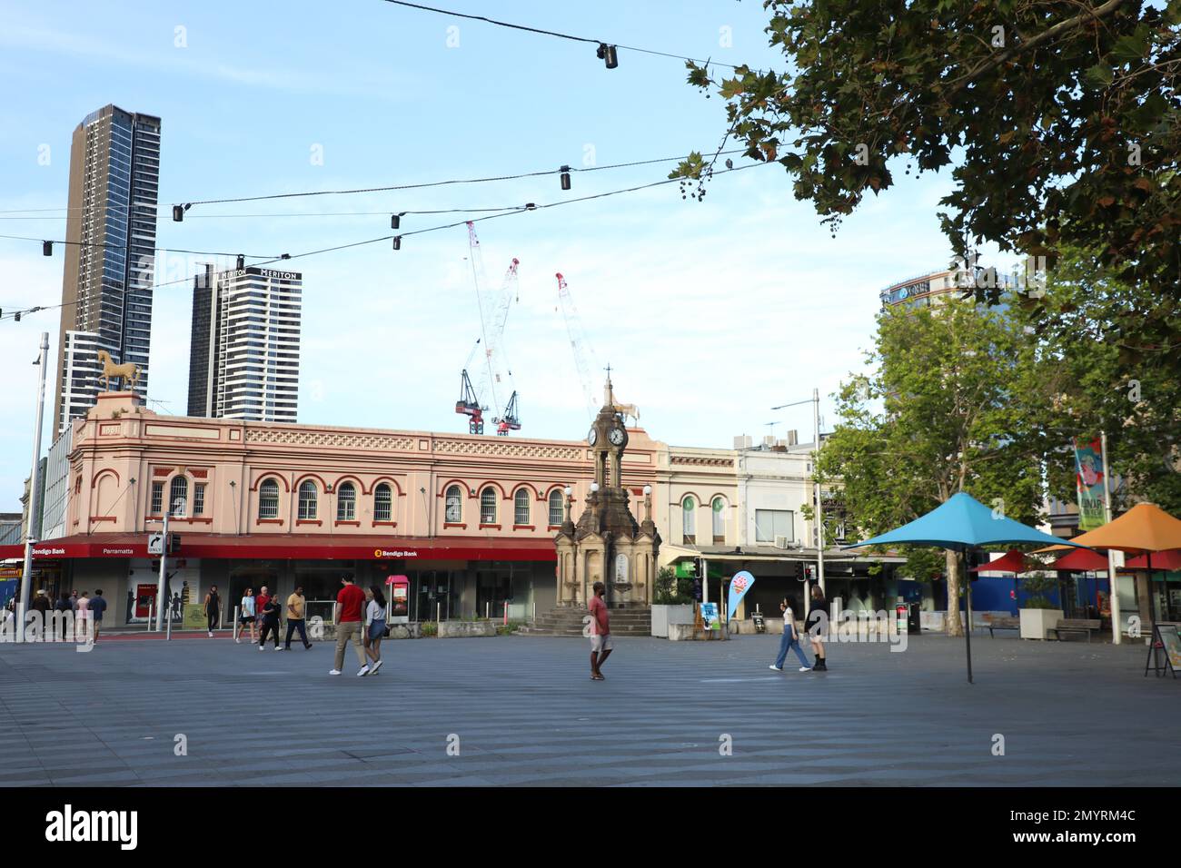 Centenary Square on Church Street, Parramatta Stock Photo - Alamy
