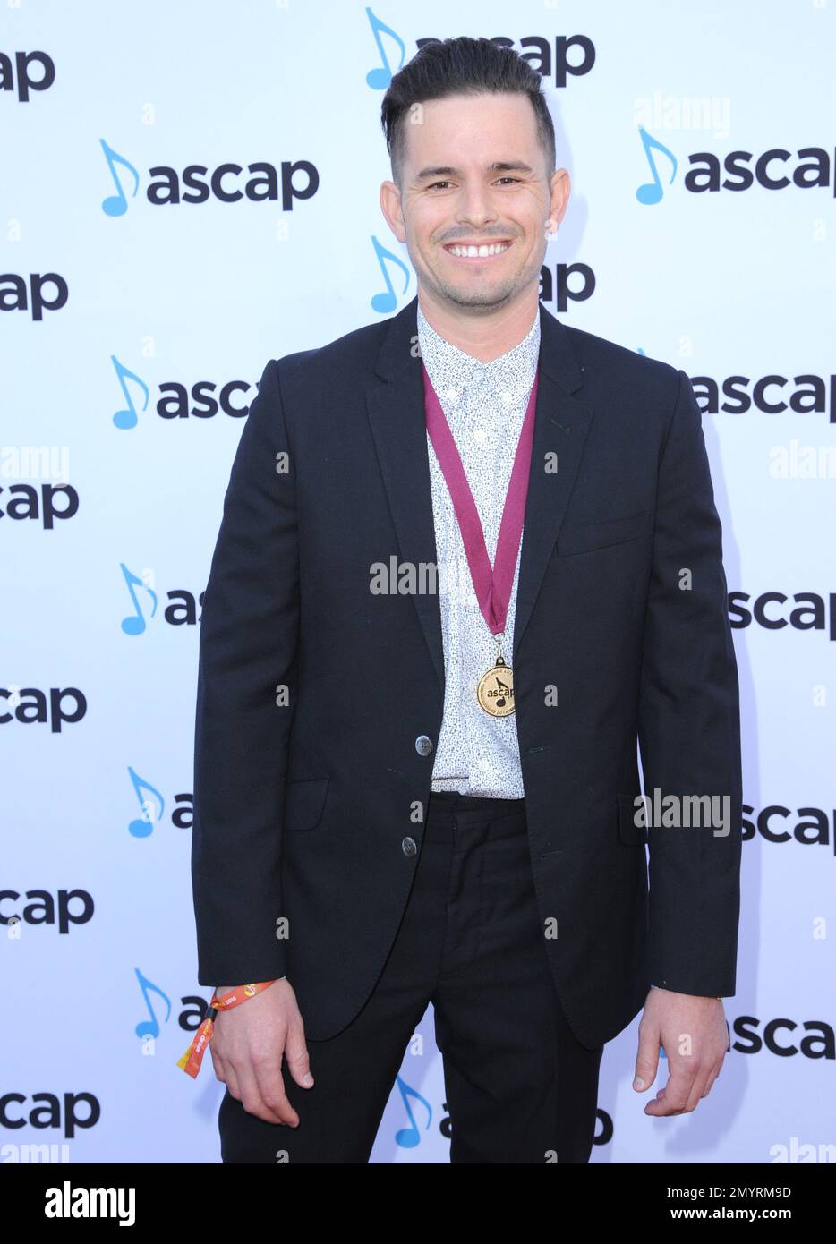 Nolan Sipe, award winner for “Honey, I’m Good” by Andy Grammer, arrives at the 33rd annual ASCAP ...