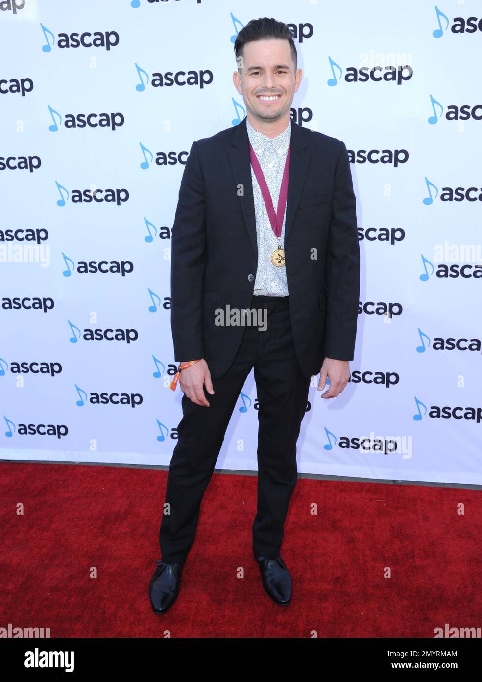 Nolan Sipe, award winner for “Honey, I’m Good” by Andy Grammer, arrives at the 33rd annual ASCAP ...