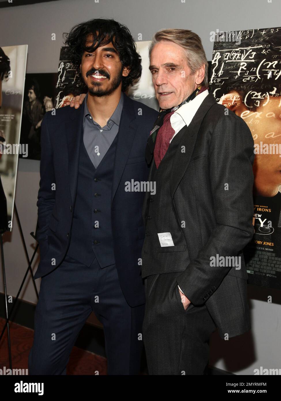 Dev Patel, left, and Jeremy Irons, right, attend a special screening of ...