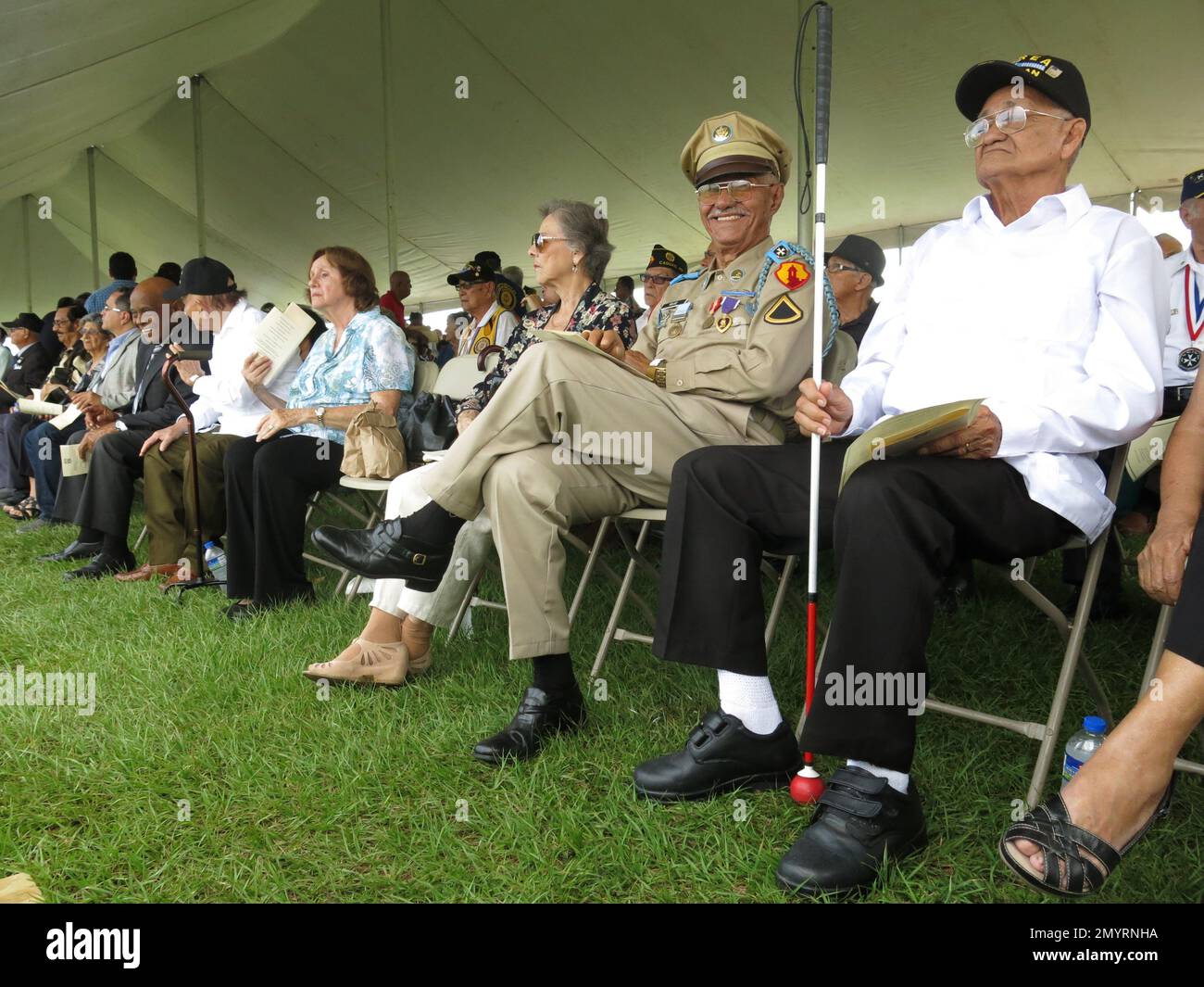 Puerto Rico war veterans await for their Congressional Gold Medal at a ...