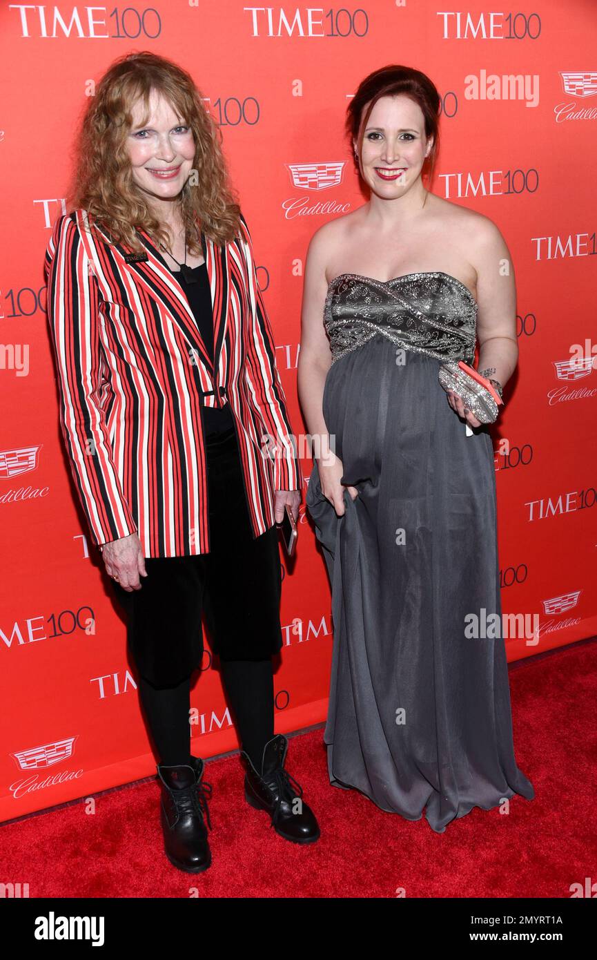 Actress Mia Farrow and her daughter Dylan Farrow attend the TIME 100 ...