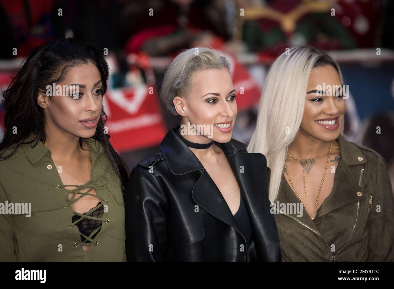Alexandra Buggs, Courtney Rumbold and Karis Anderson of Stooshe pose ...