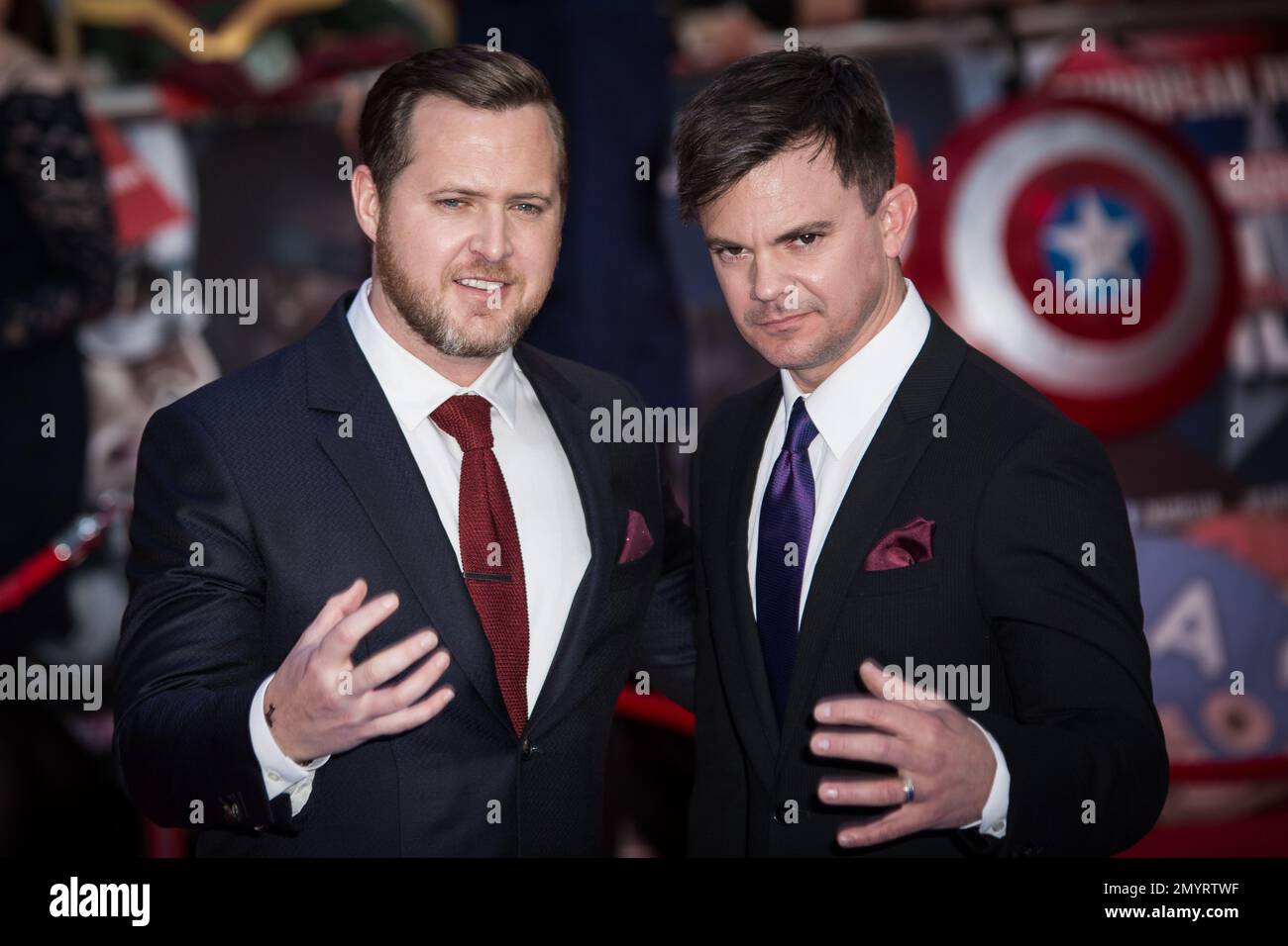 A. J. Buckley and Travis Wester pose for photographers upon arrival at ...