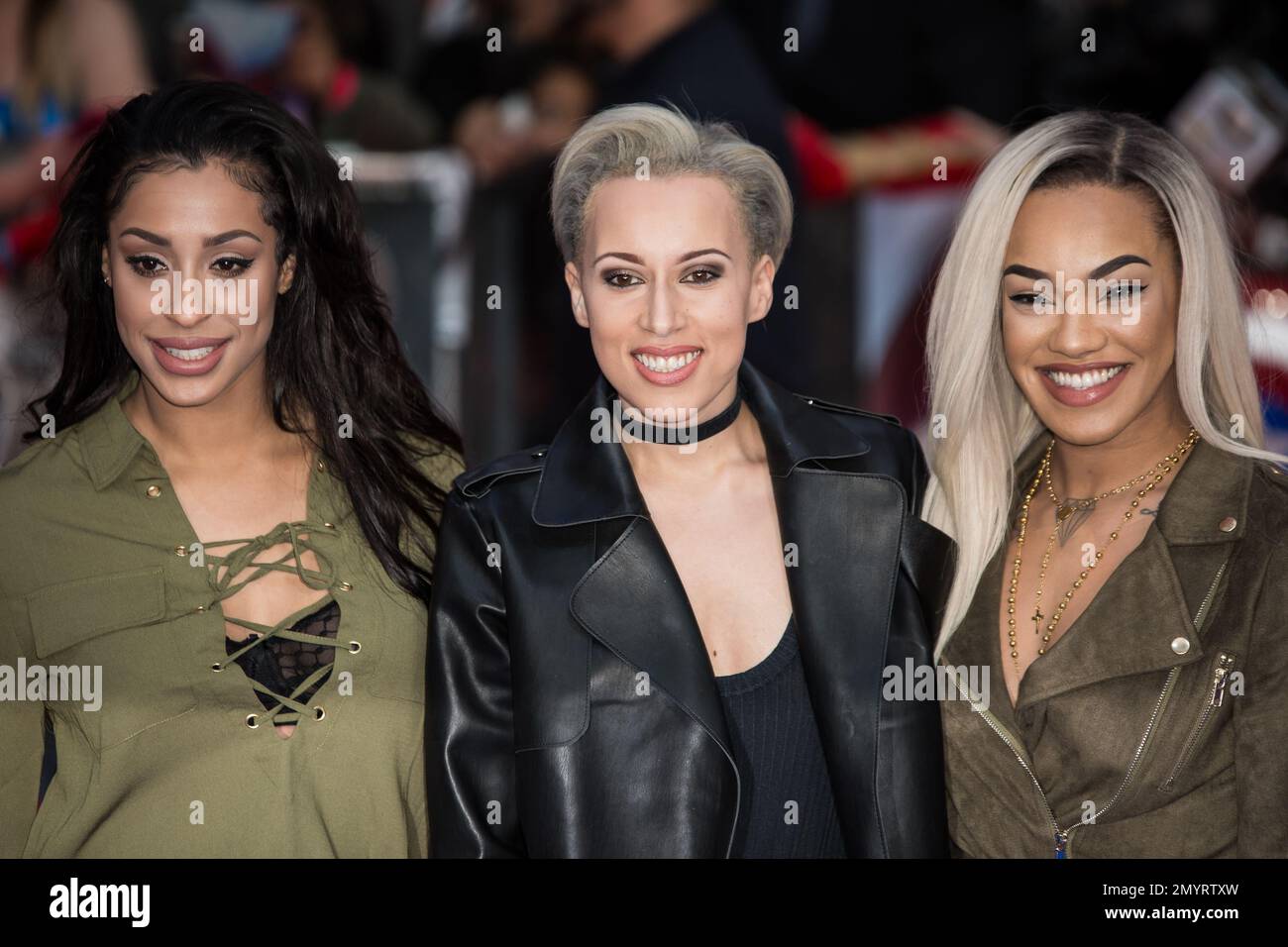 Alexandra Buggs, Courtney Rumbold and Karis Anderson of Stooshe pose ...