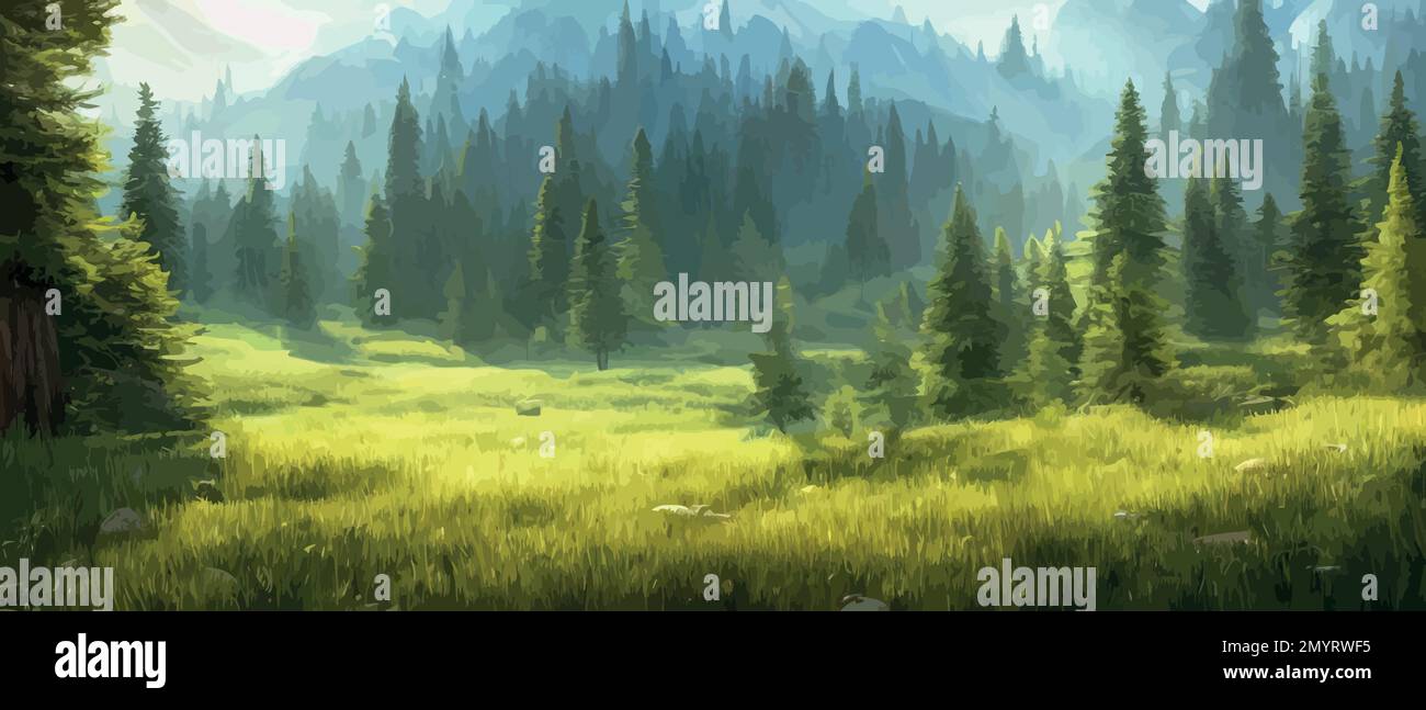 Colorado spruce Stock Vector Images - Alamy