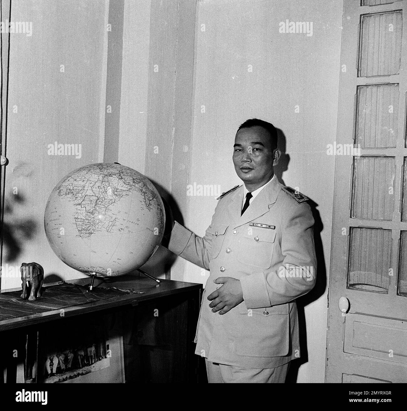 Minister of Defense General Phoumi Nosavan of Laos, is shown on May 4 ...