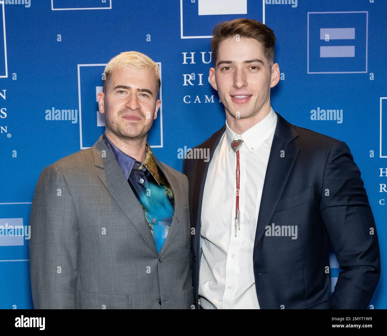 (L-R) Evan Ross Katz and Rick Fromm attend the Human Rights Campaign ...