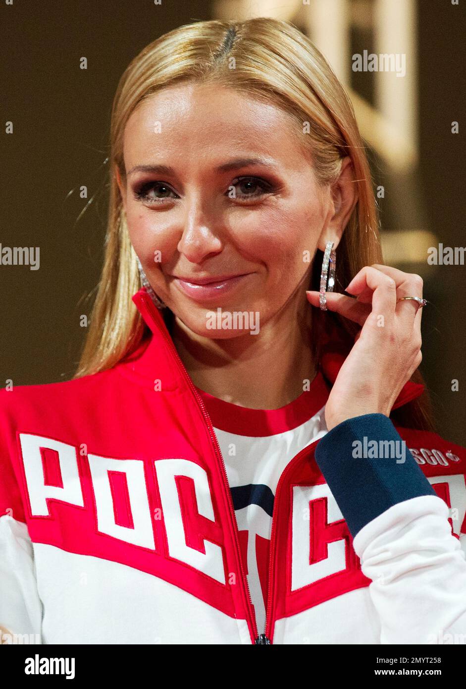 Russia's former figure skating Olympic champion, Tatiana Navka ...