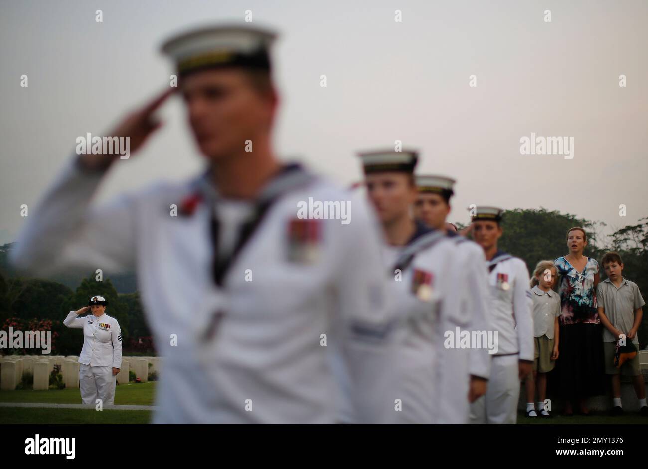 Australian navy personnel from the HMAS Albany and HMAS Melville ...