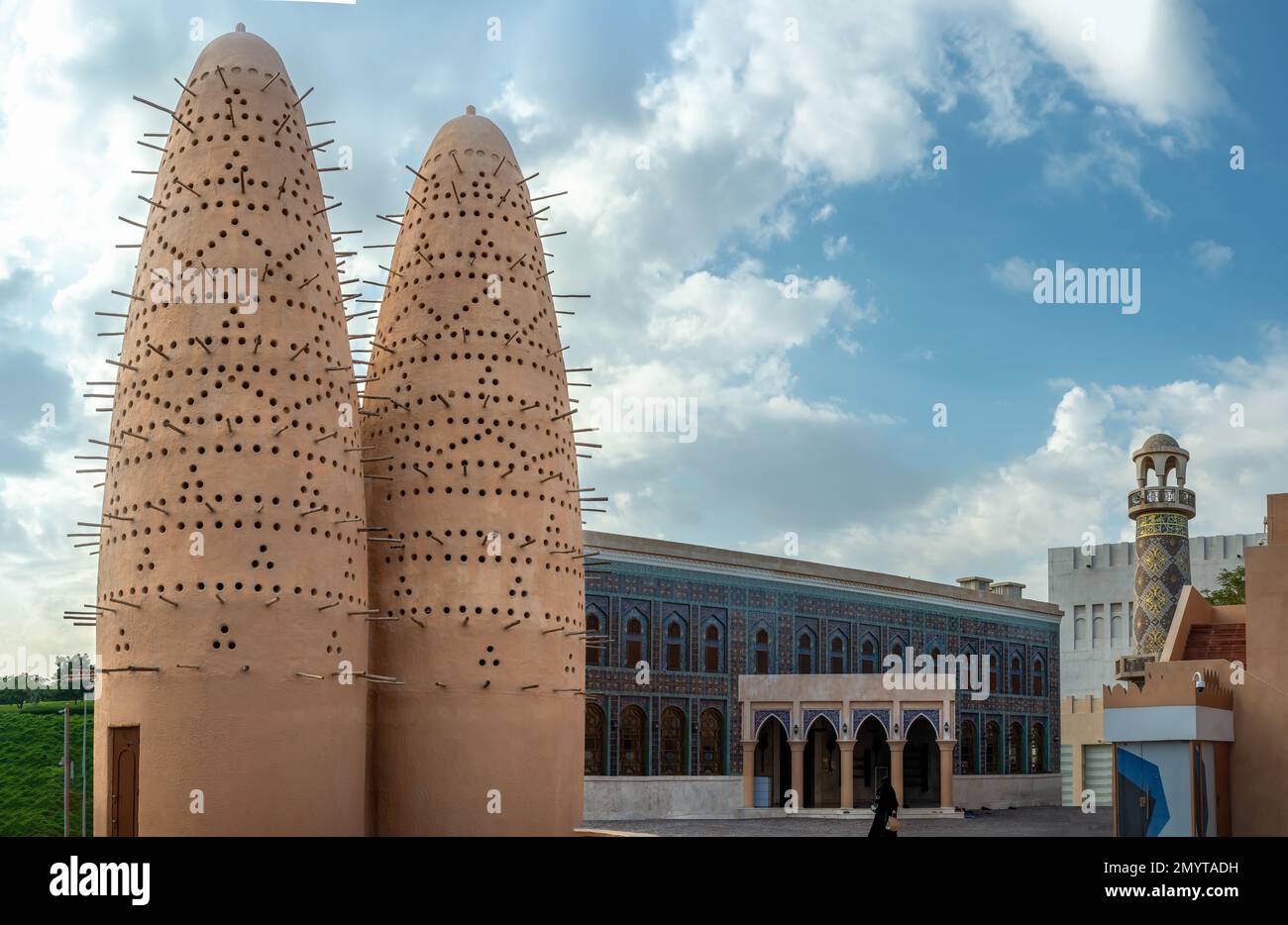 Pigeon Towers in Katara Cultural Village in Doha. Pigeon towers and ...