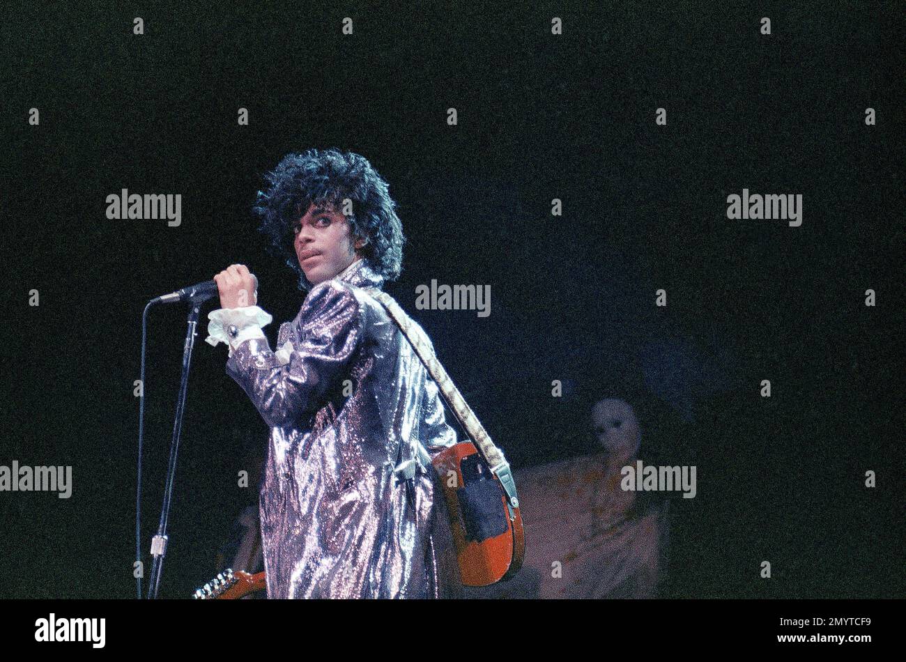 Singer Prince is shown in concert in 1985, (AP Photo Stock Photo - Alamy