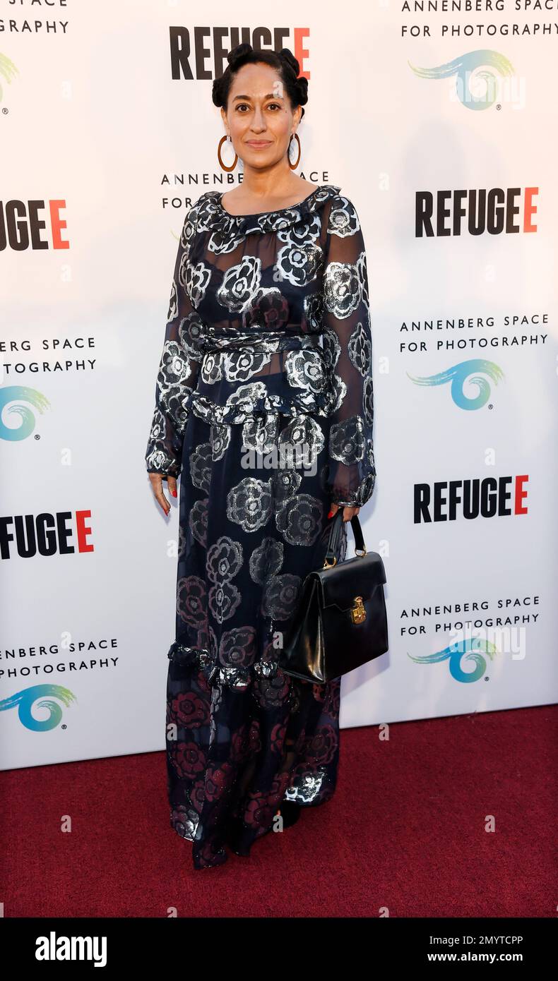 Actress Tracee Ellis Ross poses at the opening of the new photography ...