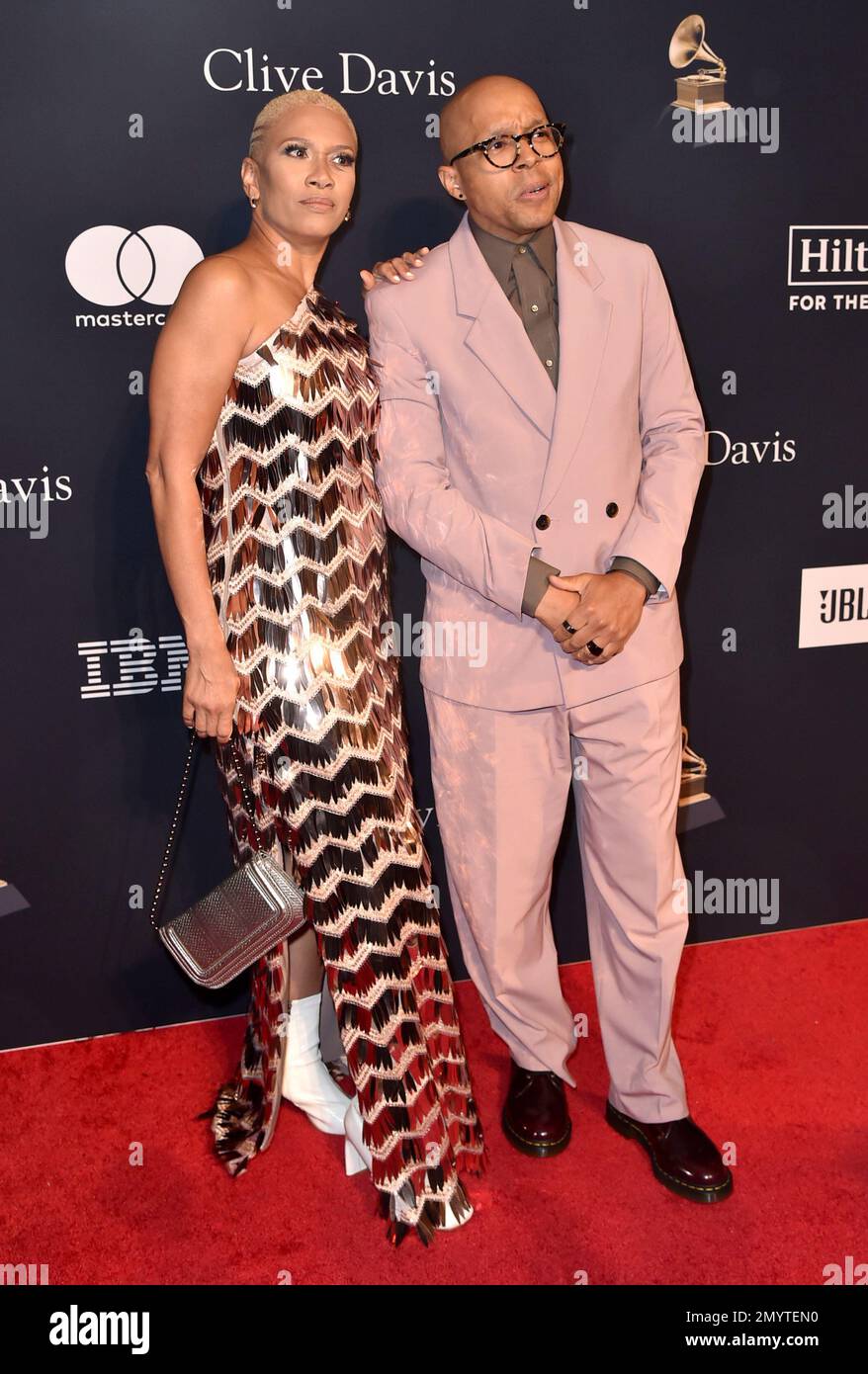 Jean Baylor, left, and Marcus Baylor of The Baylor Project arrive at ...