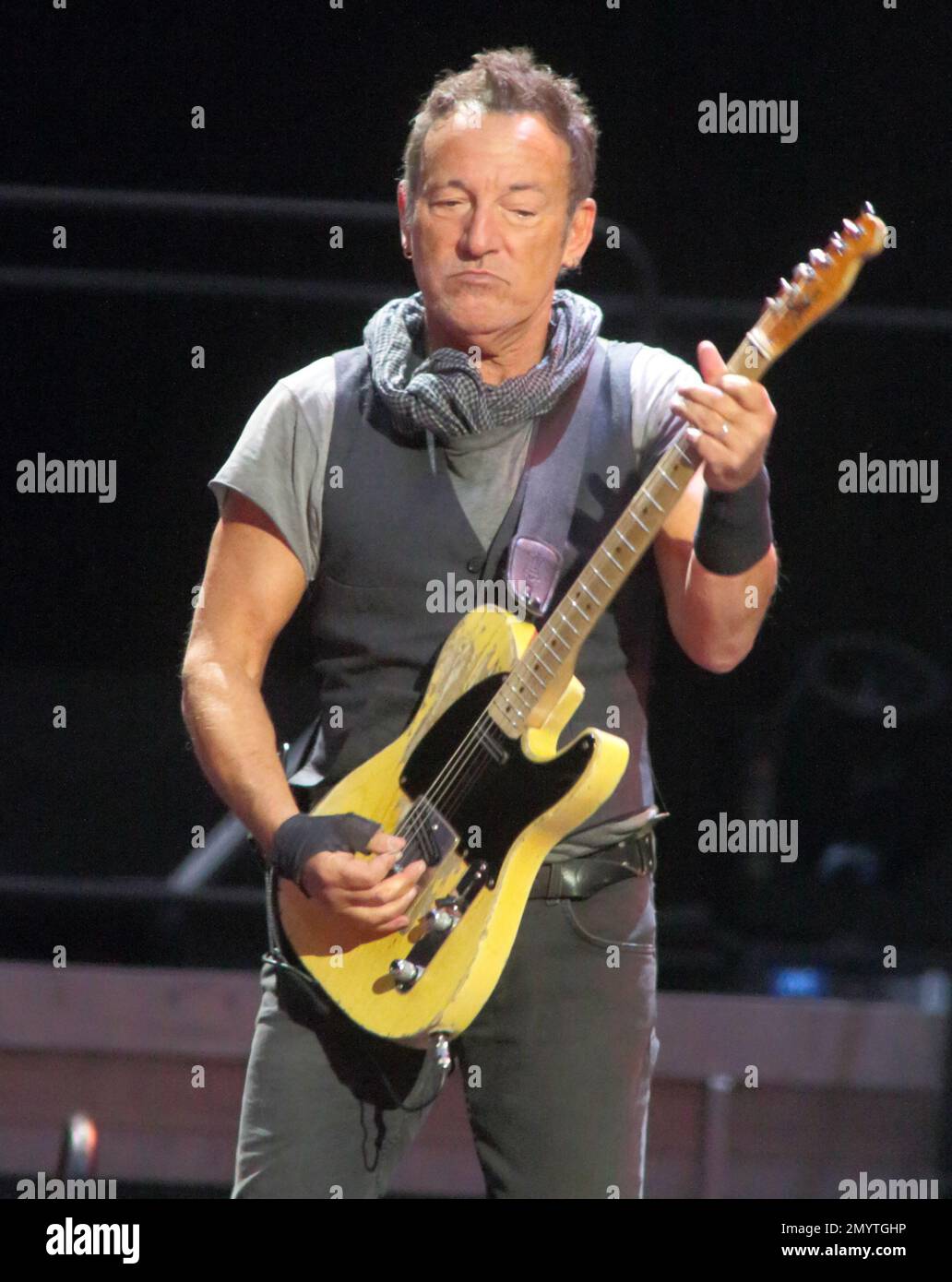 Bruce Springsteen performs in concert with the E Street Band during ...