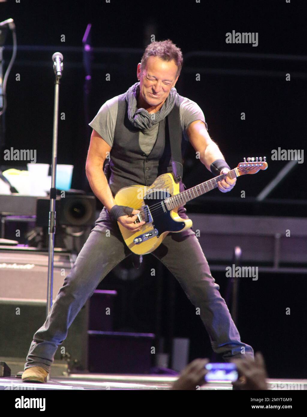 Bruce Springsteen performs in concert with the E Street Band during ...