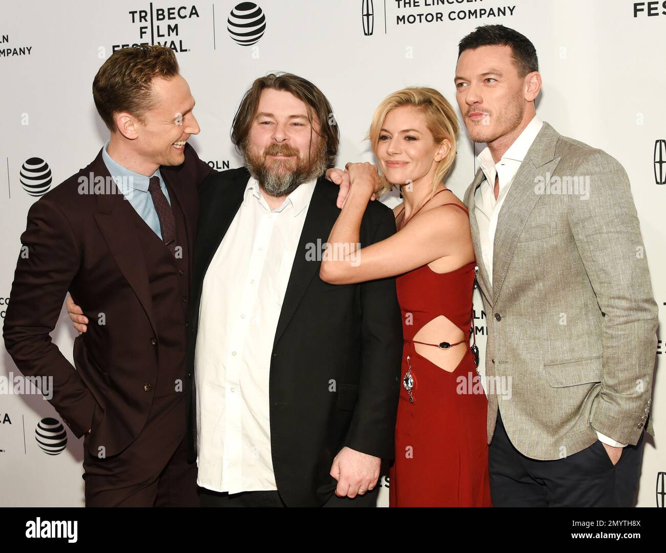 Actor Tom Hiddleston, from left, director Ben Wheatley, actress Sienna ...