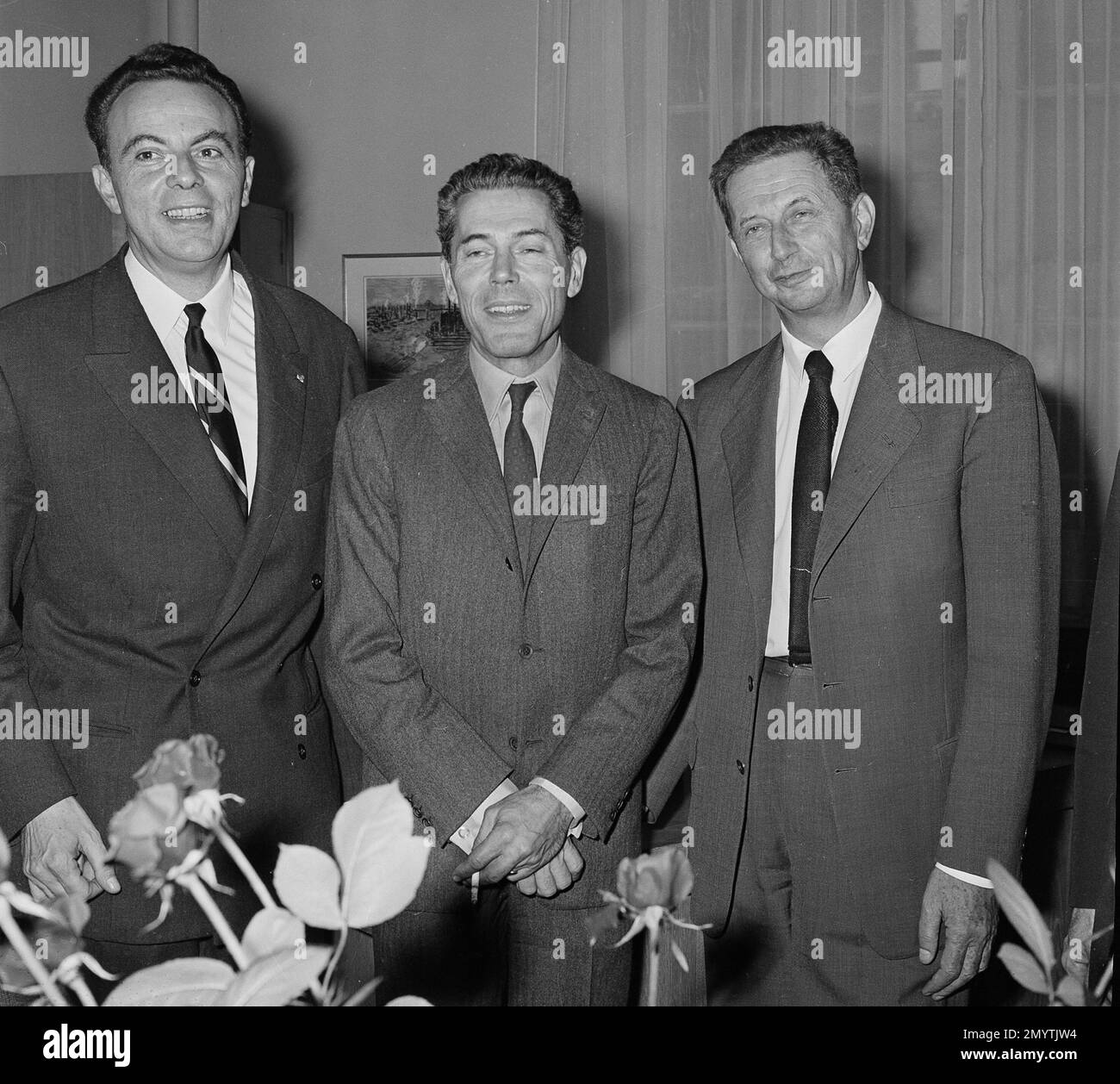 The three French professors who were jointly awarded the 1965 Nobel ...