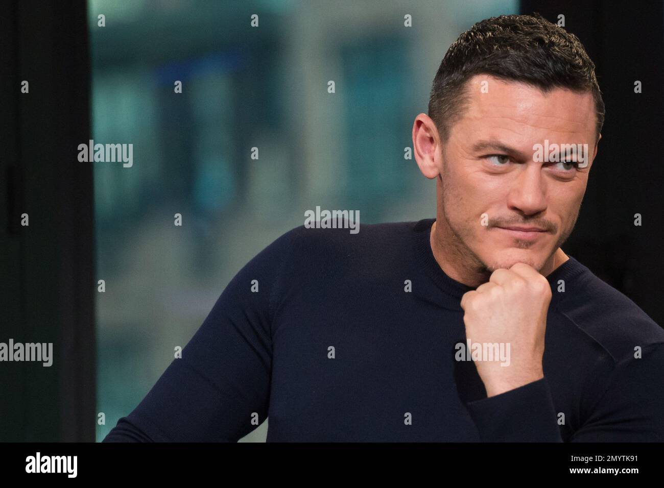 Luke Evans participates in AOL's BUILD Speaker Series to discuss his ...