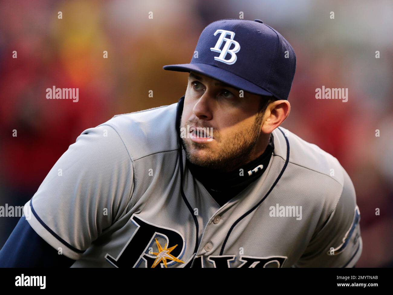 Tampa Bay Rays third baseman Evan Longoria before an MLB baseball game ...