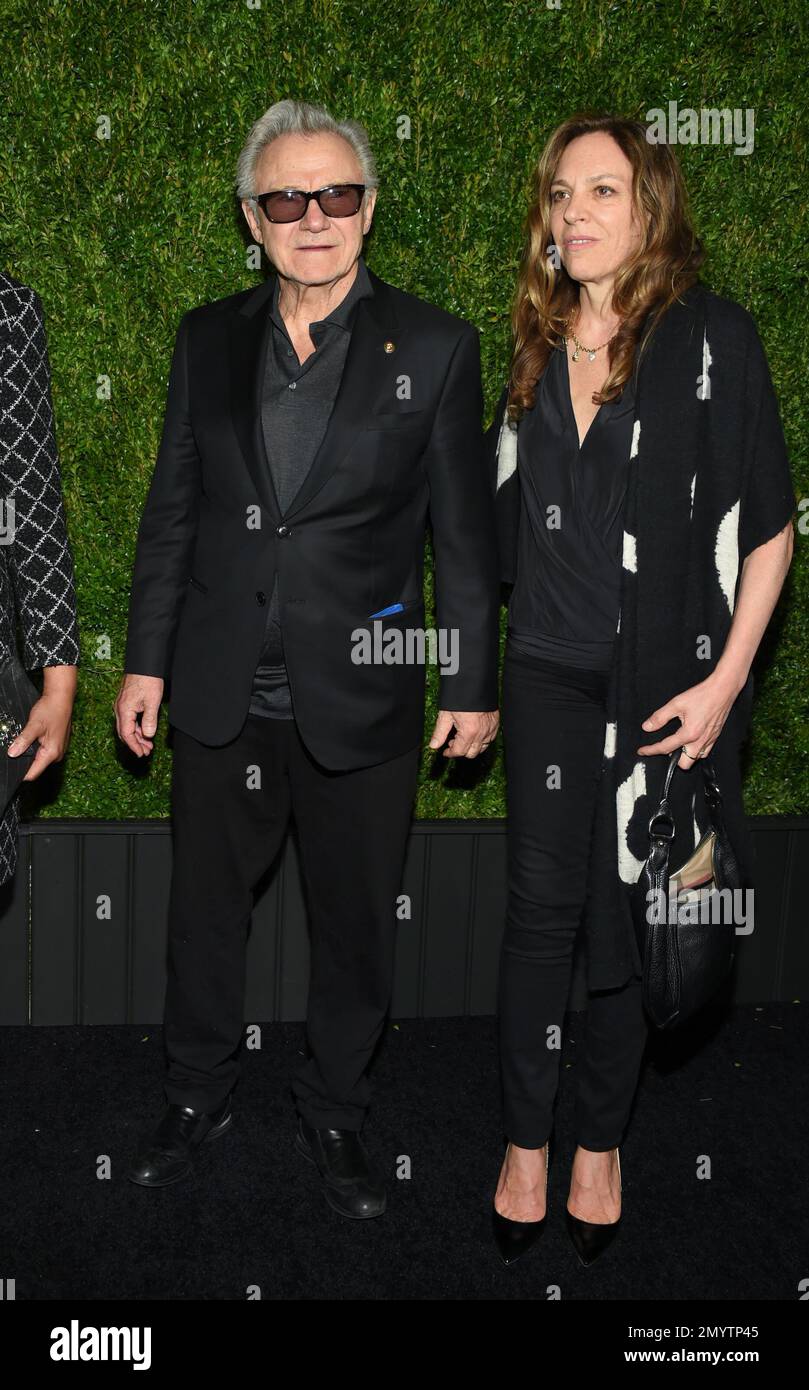 Harvey Keitel and wife Daphna Kastner attend the CHANEL Tribeca Film ...