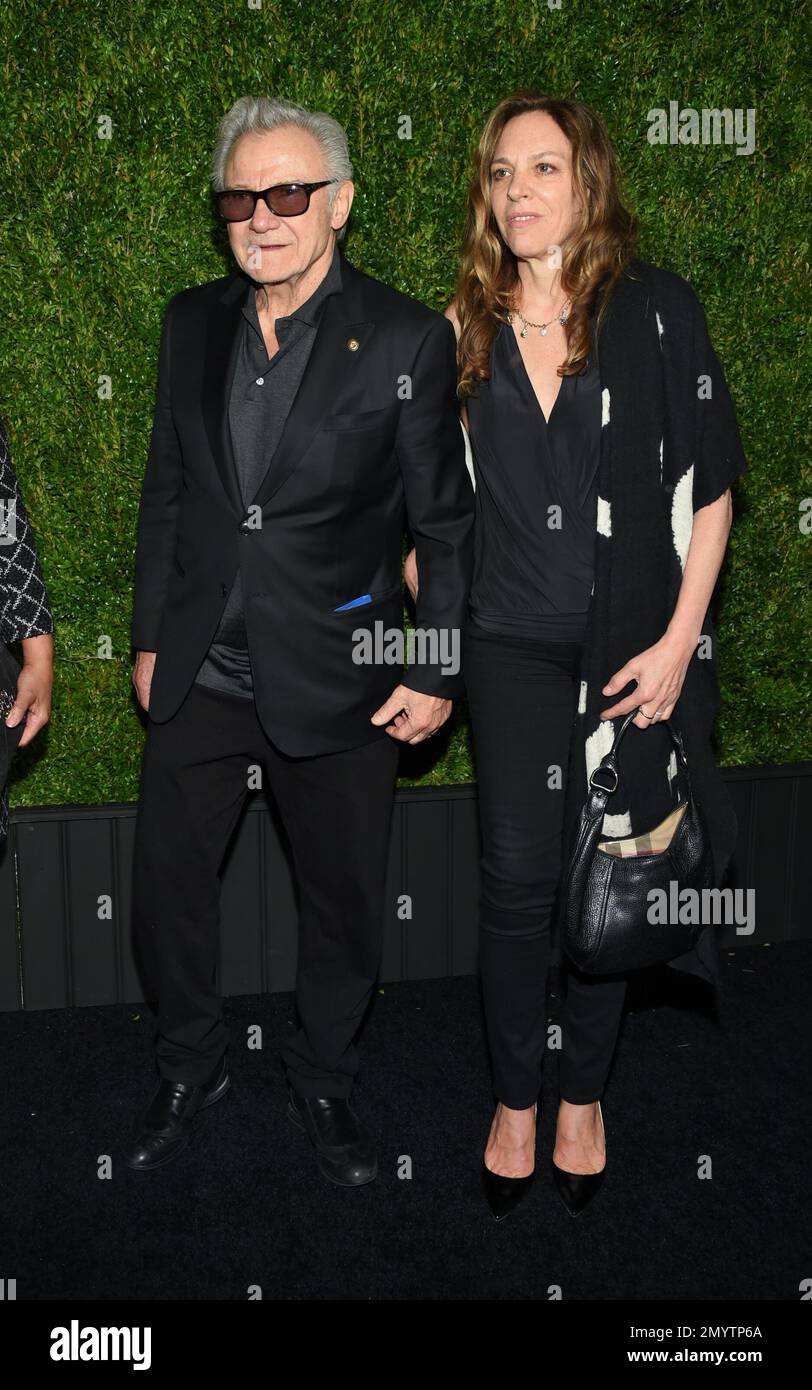 Harvey Keitel and wife Daphna Kastner attend the CHANEL Tribeca Film ...