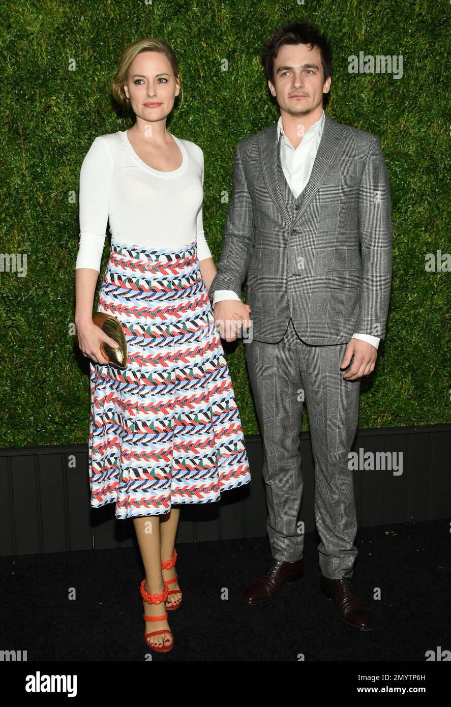 Actor Rupert Friend and fiancée Aimee Mullins attend the CHANEL Tribeca ...