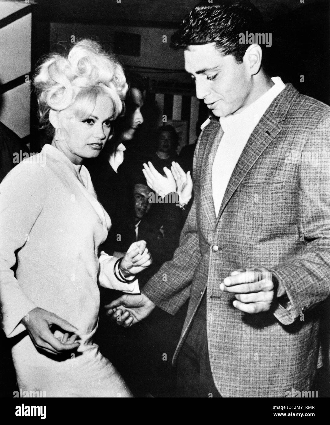 Bo Belinsky, the Los Angeles Angels' playboy pitcher, and his bride-to-be, actress Mamie van ...