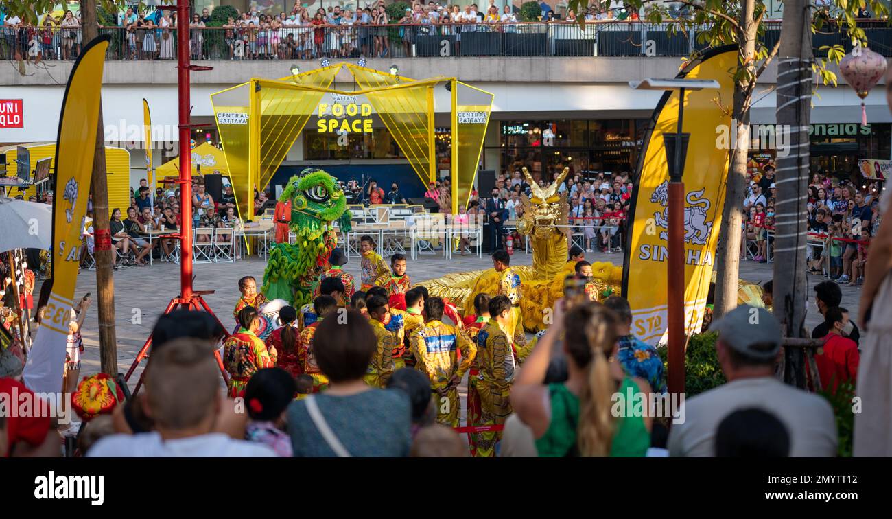 Pattaya, Thailand - February 01, 2023: Celebration of Chinese New Year ...