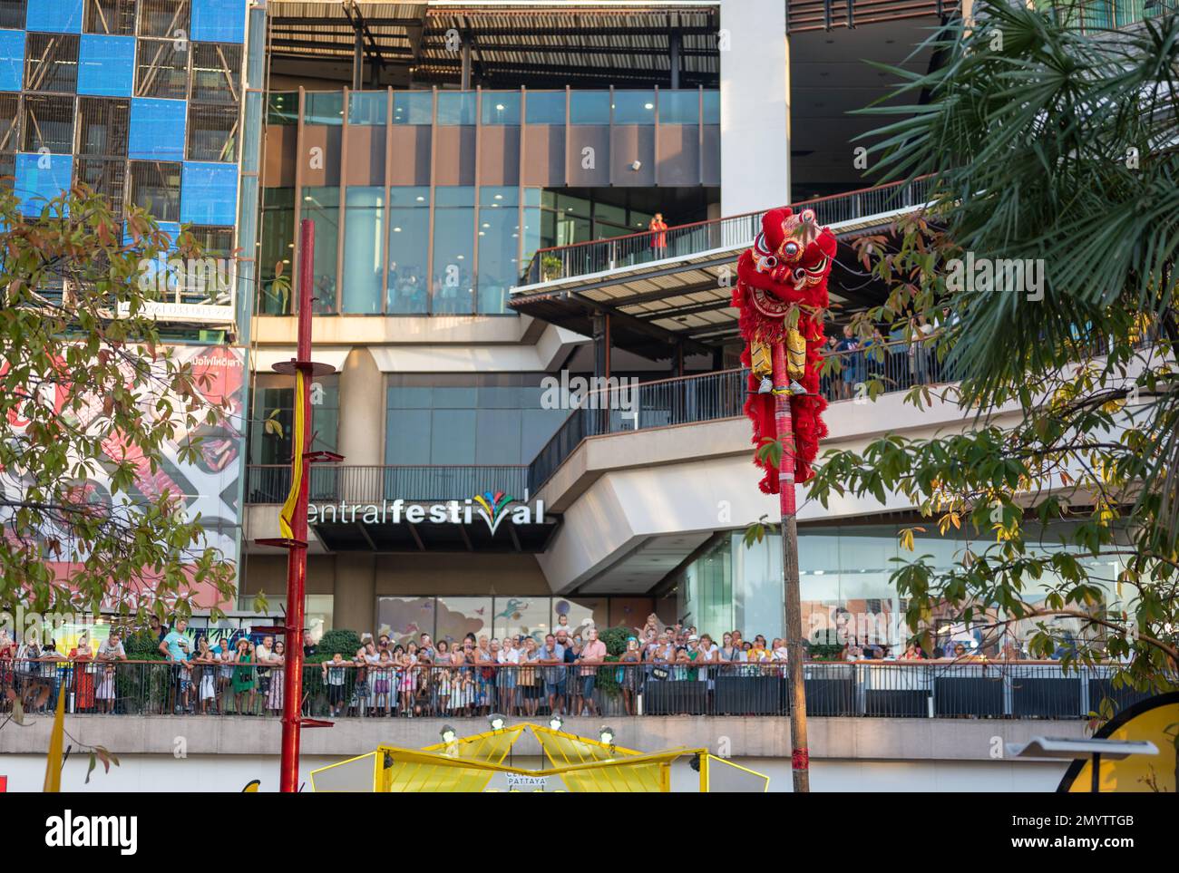 Pattaya, Thailand - February 01, 2023: Celebration of Chinese New Year ...