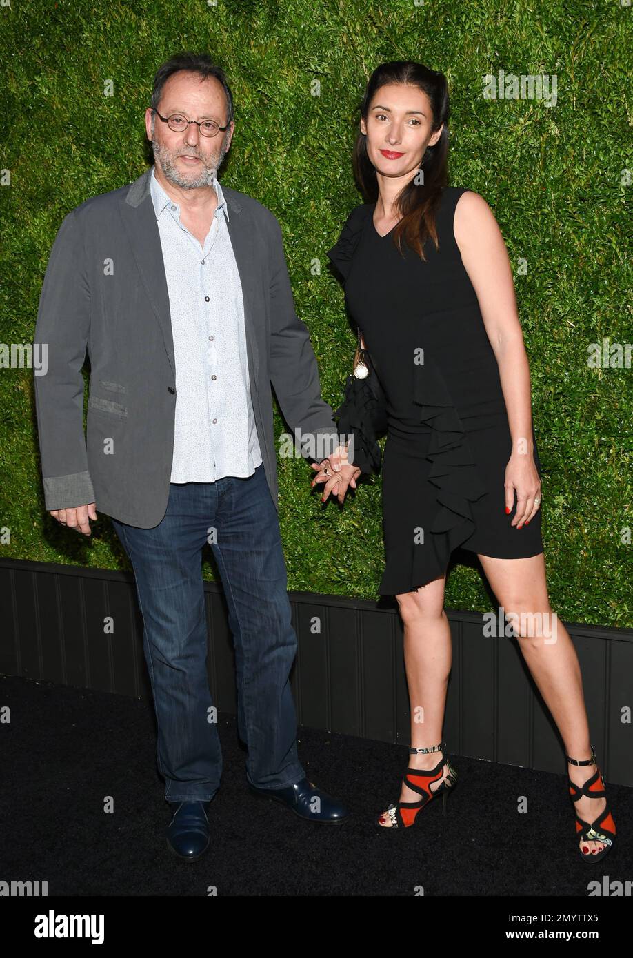 French actor Jean Reno and wife Zofia Borucka attend the CHANEL Tribeca ...