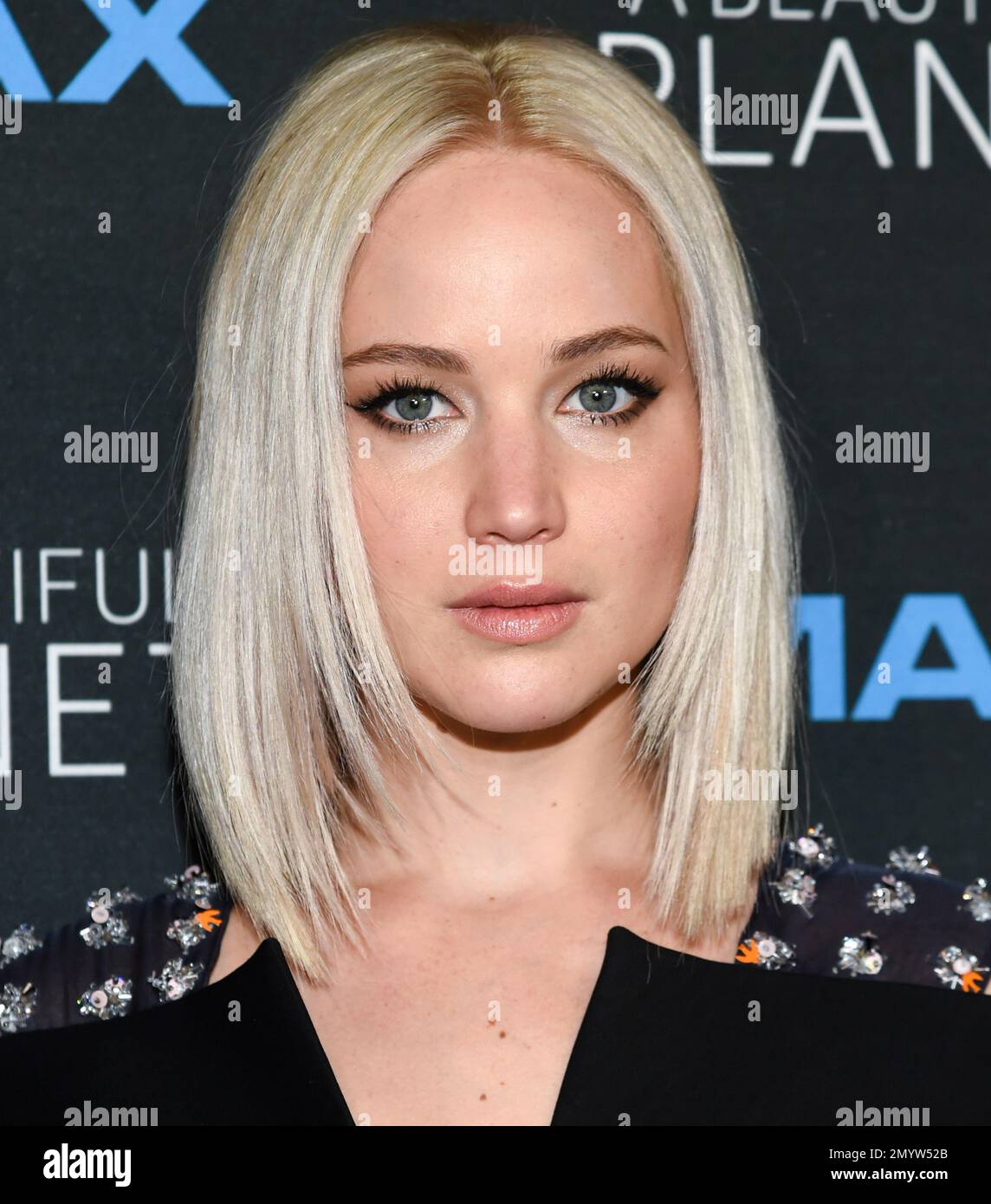 Actress Jennifer Lawrence attends the premiere of "A Beautiful Planet ...