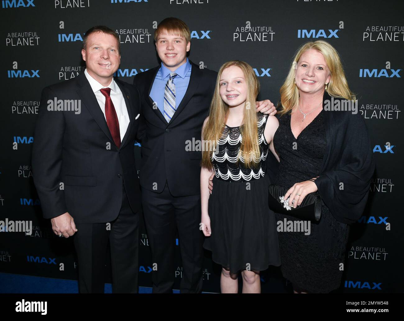 Commander Terry Virts and family attend the premiere of "A Beautiful ...