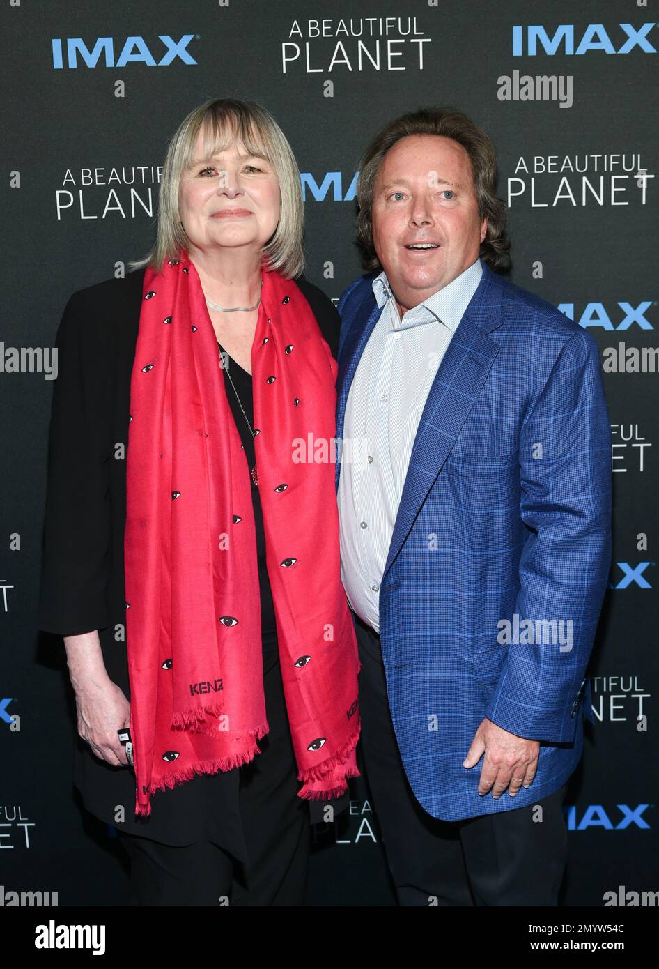 Director Toni Myers, left, and IMAX CEO Richard Gelfond attend the ...