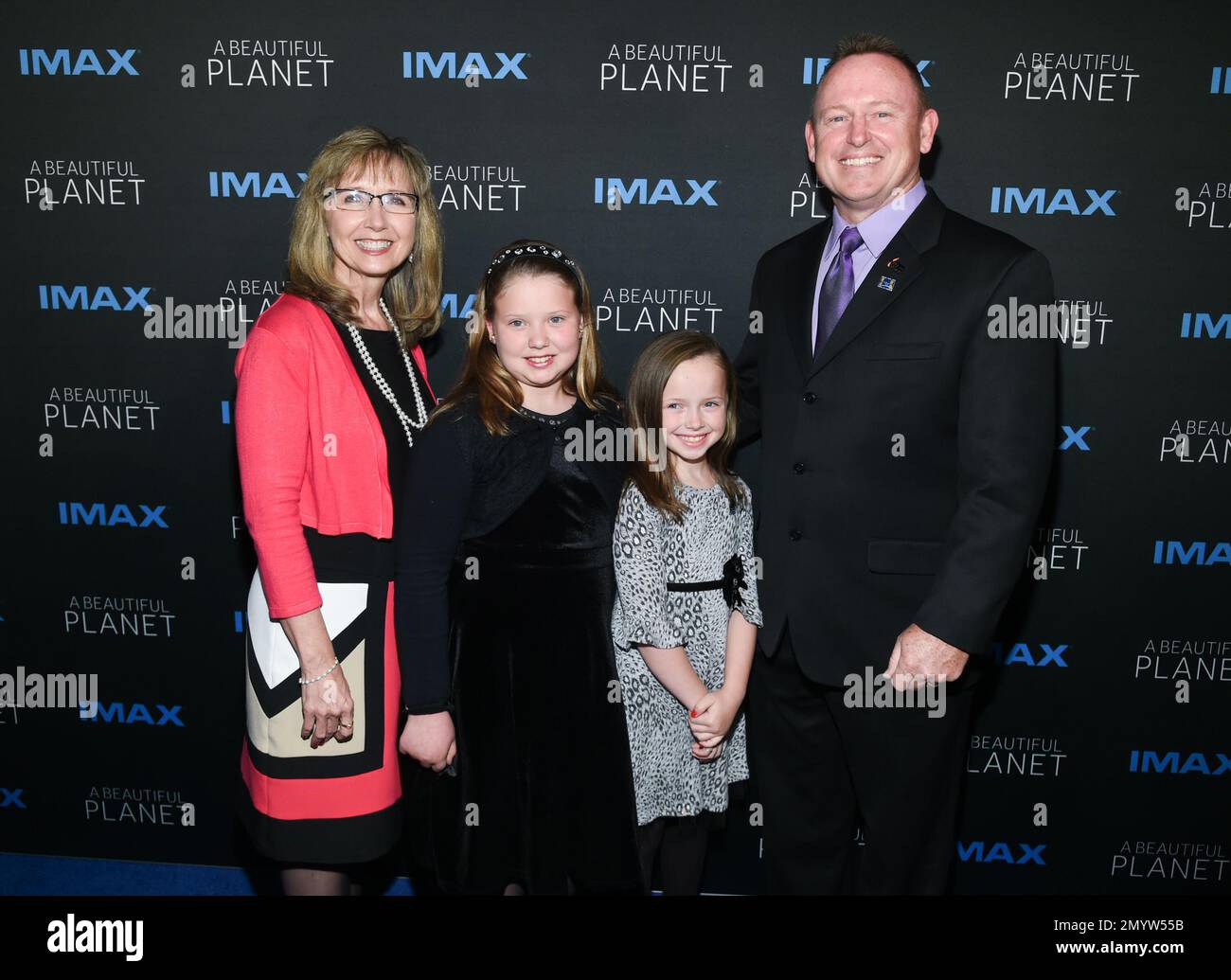 Commander Barry "Butch" Wilmore and family attend the premiere of "A ...