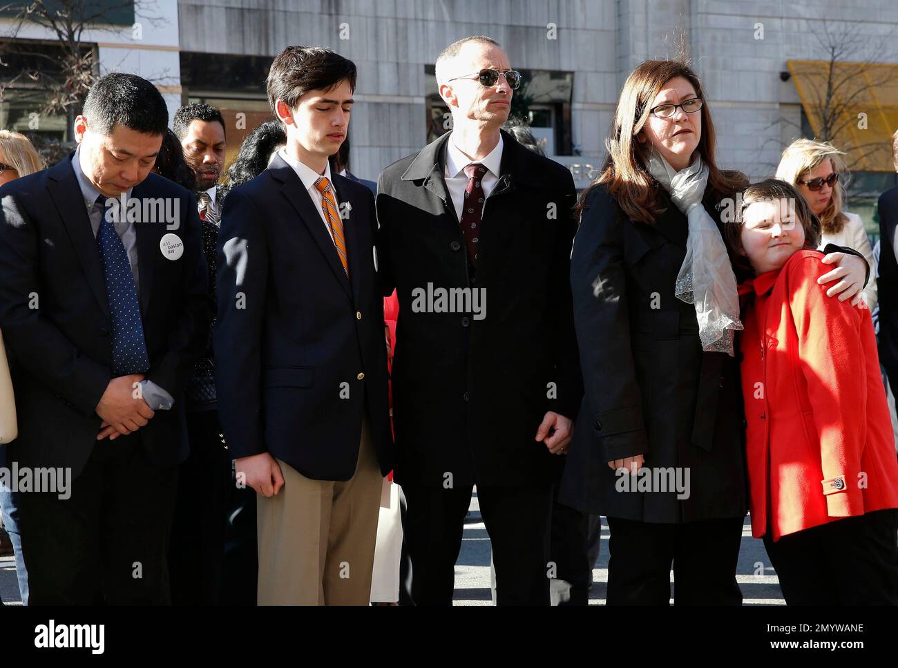 Family members of Boston Marathon bombing victim Martin Richard, Bill ...