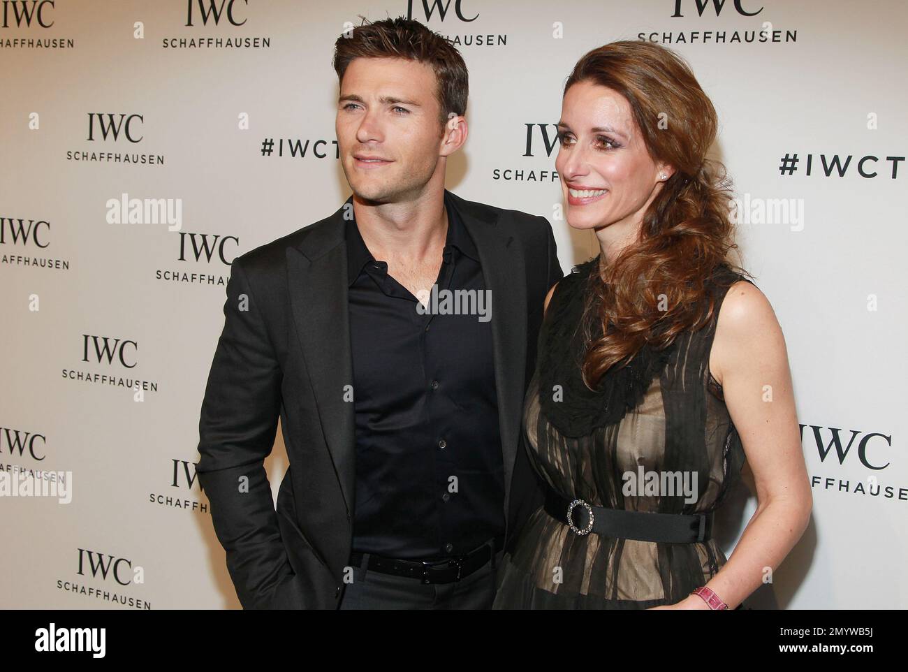 Actor Scott Eastwood and CMO Franziska Gsell attend IWC's "For the Love ...