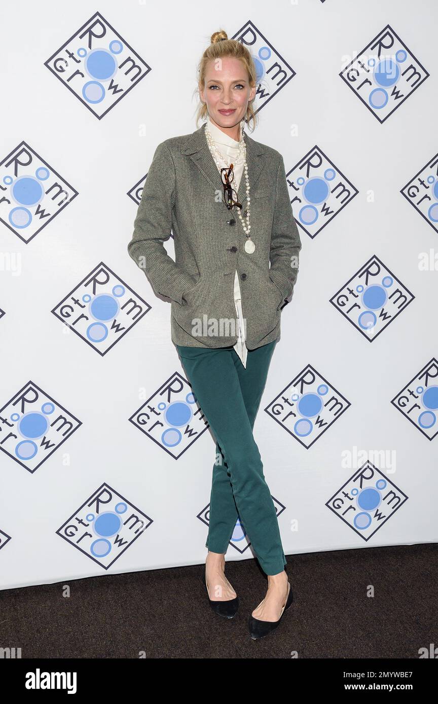 Uma Thurman attends the 2016 Room To Grow Benefit, to support babies ...