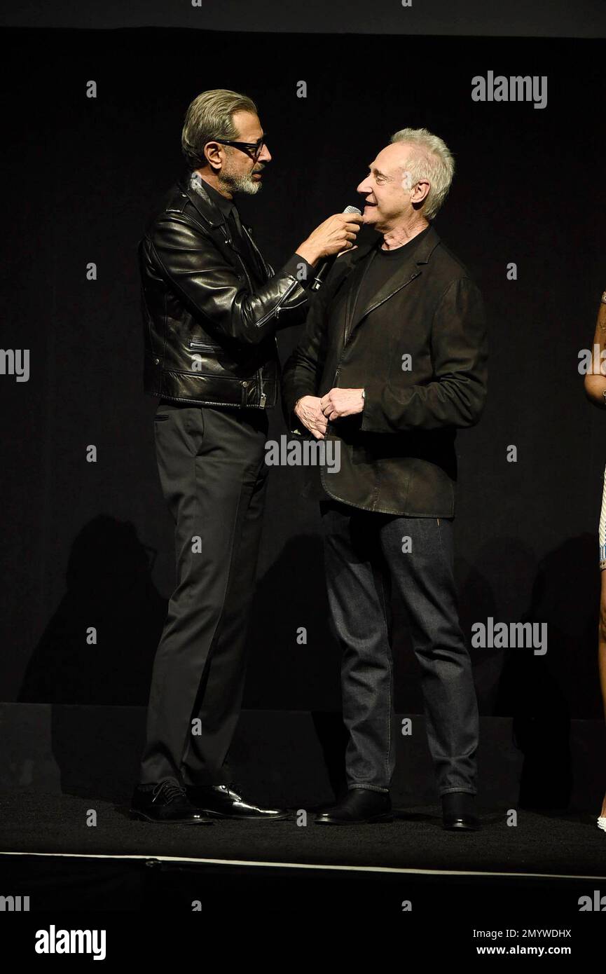 Jeff Goldblum and Brent Spiner speak at Twentieth Century Fox 2016 ...